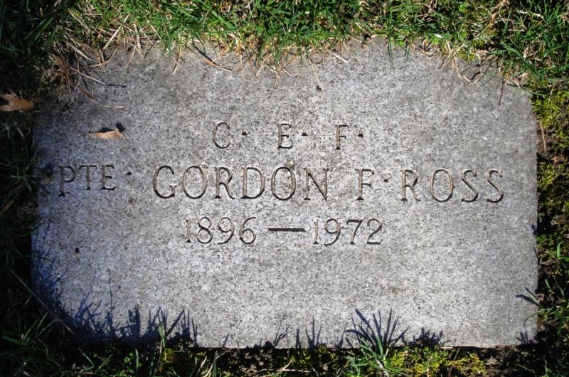 Gordon Finley Ross | Great War Centenary Association